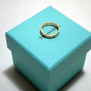 Tiffany & Co. | Jewelry | Tiffany Co Atlas Pierced Ring 8k Rose Gold ...